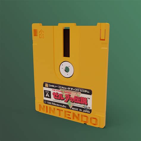 Famicom Disk System Floppy Finished Projects Blender Artists Community