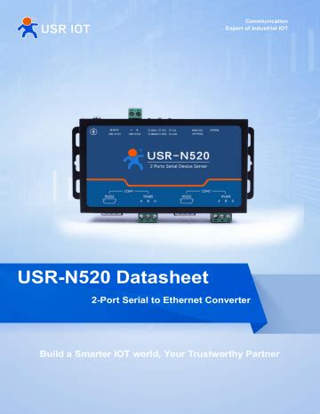 USR IOT USR N Industrial Serial To Ethernet Converter Datasheet