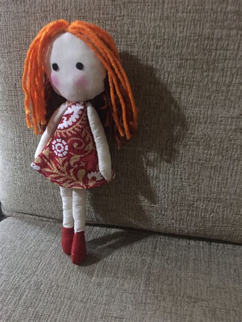 Cute Little”manika” Red Rag Doll Roja Crochet