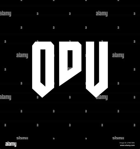 Odu Letter Logo Design For Technology Company Odu Logo Design Black