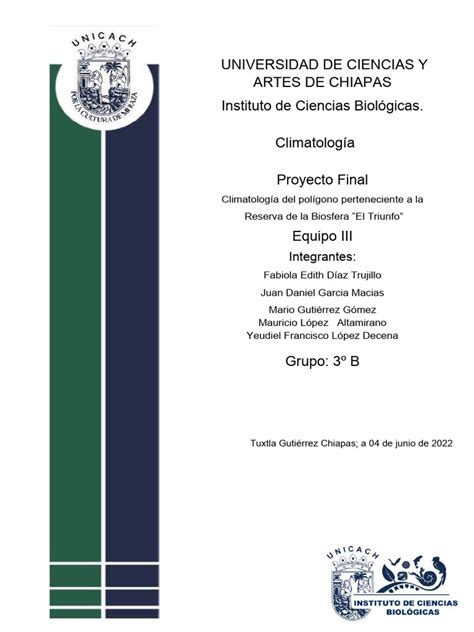 Proyecto Final Climatologia Pdf Climatología Clima