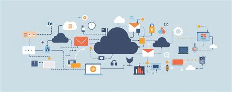 Seamless Data Integration Cloud Computing Network Connecting Business Devices And Applications