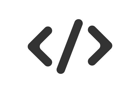 Code Icon Web Site Data Symbol Sign Programining Software Vector