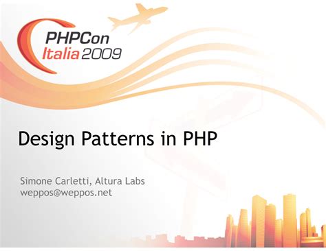 Design Patterns In Php Phpcon Italia 2009 Speaker Deck