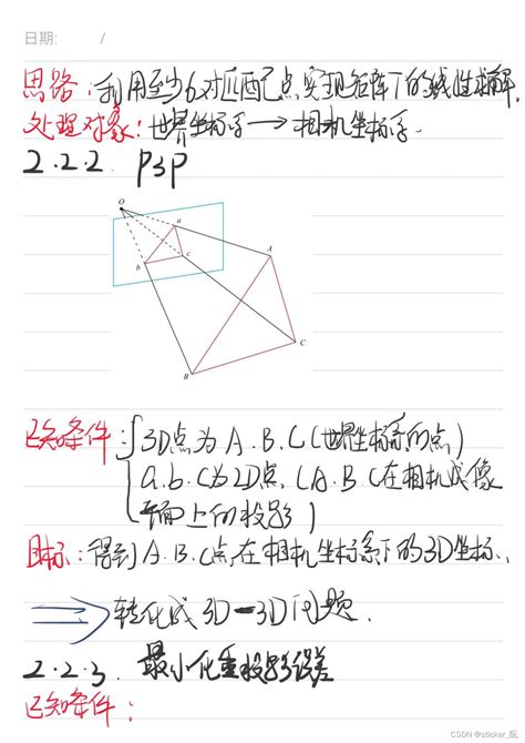 《视觉slam十四讲》ch7视觉里程计1学习笔记（1）—— 视觉里程计1理论部分 slam14讲 视觉里程计 csdn博客