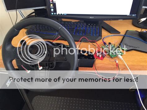 DIY FFB Steering Wheel MMosFFB In Progress