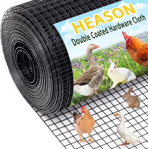 48 X 50 12inch Hardware Cloth 19 Gauge Black Pvc Coated Wire