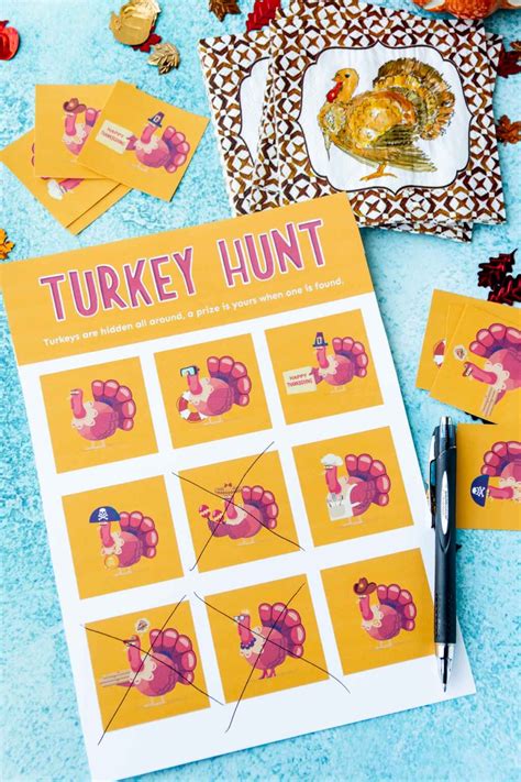 3 Fun Turkey Hunt Games Free Printable Play Party Plan