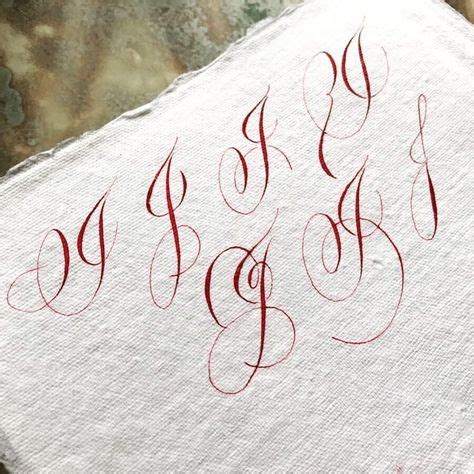 Letter J Calligraphy