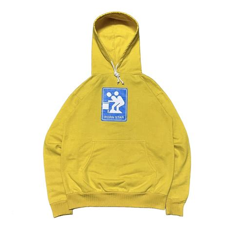 Skategang × Streetwear × Vintage Vintage Porn Star Big Logo Hoodie