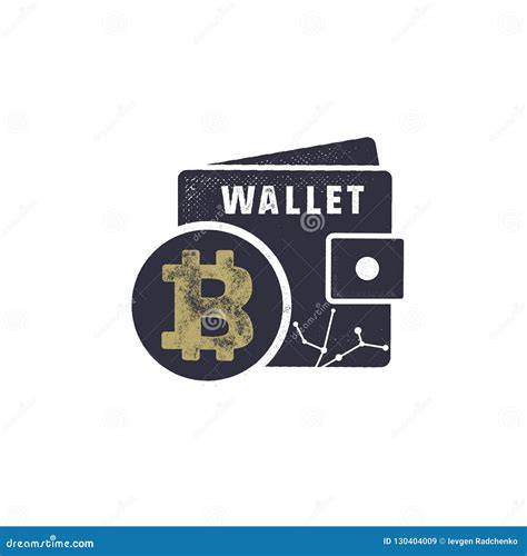 Bitcoin Wallet Emblem Crypto Currency Label And Concept Digital Assets Logo Stock Illustration