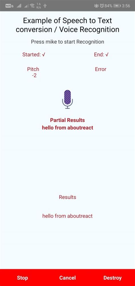 Speech To Text Conversion In React Native Voice Recognition