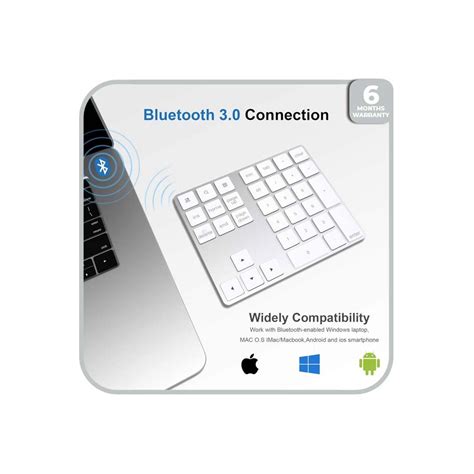 Bluetooth Aluminum Numeric Keypad