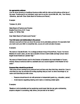 How To Write A Pardon Letter 14 Steps With Pictures Wikihow
