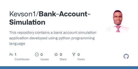 Github Kevson1bank Account Simulation This Repository Contains A
