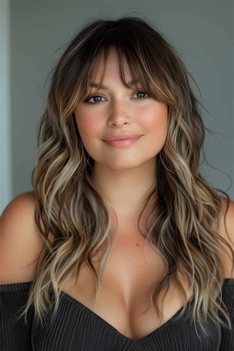 25 Flattering Bangs For Long Hair And Round Faces You Wont Want To