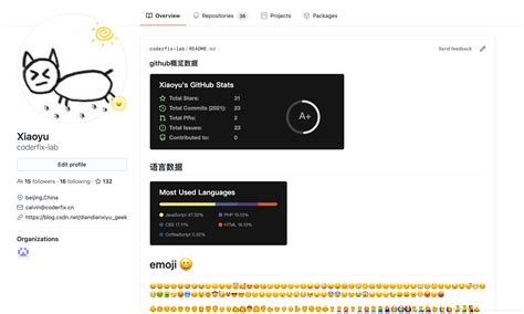 一篇文章带你美化github个人主页！建议收藏！ github优化首页 csdn博客