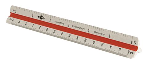 Alvin 610e 6 Engineer Plastic Triangular Scale