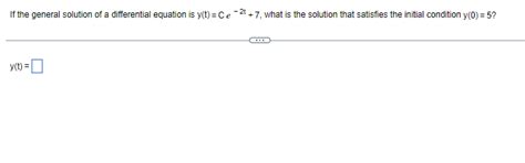 Solved Verify That The Given Function Y Is A Solution Of The Chegg