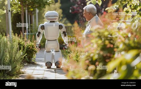 An Advanced Ai Powered Robotic Mobility Assistant Device Is Helping An