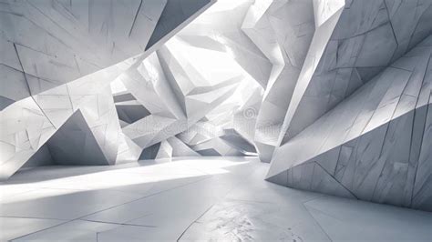 Flat Geometric Planes Intersecting And Creating A Sense Of Movement And