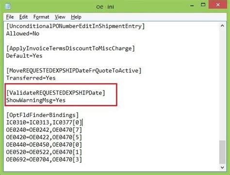 Suppress Expected Ship Date Warning On Order Entry In Sage 300 Erp 2016 Sage 300 Erp Tips