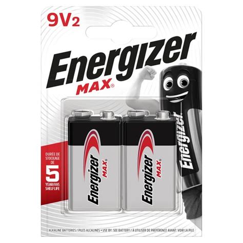 Energizer 9V Alkaline Batteries Max 6LR61 Pack of 2 – Discount Sales 365