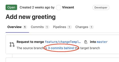 gitlab merge blocked fast forward merge is not possible