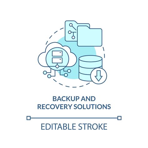 Backup And Recovery Solutions Turquoise Concept Icon Vector Art At Vecteezy