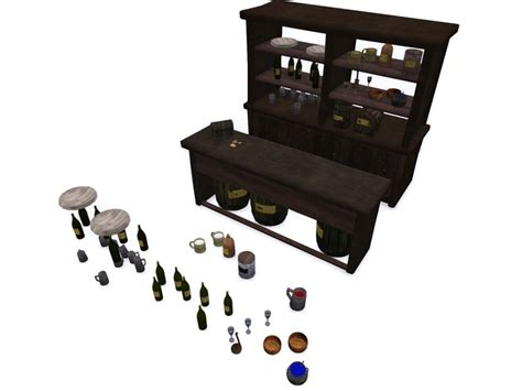 Second Life Marketplace Medieval Furniture Pack