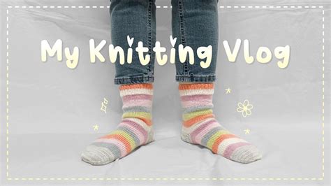 Vlog 브이로그🤳🧶🧦│양말뜨기 수다 일상 Youtube
