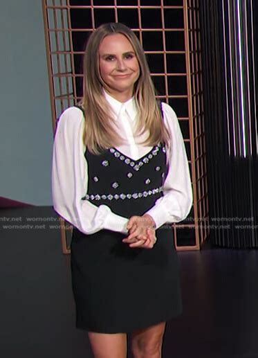 Wornontv Keltie Knights Black Crystal Embellished Dress On E News