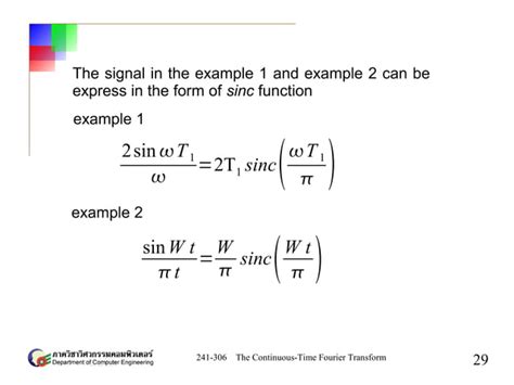 Chapter The Continuous Time Fourier Transform PDF