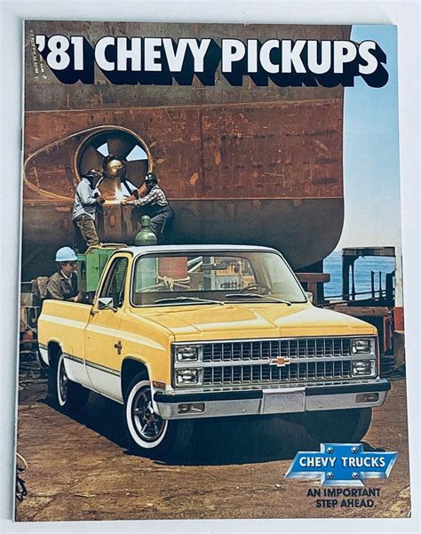 1981 Chevrolet Pickup Brochure