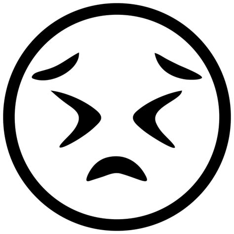 Frustrated Face Emoji Clipart