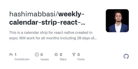 GitHub Hashimabbasi Weekly Calendar Strip React Native This Is A Calendar Strip For React