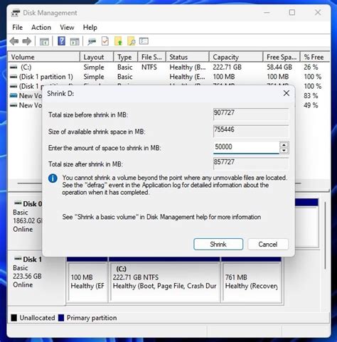 How To Shrink Volume In Windows 11 To Make Partition Bouncegeek