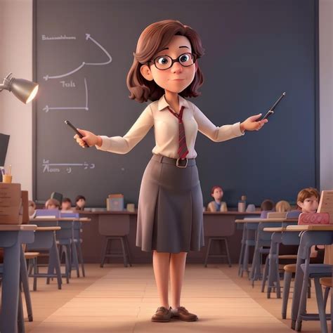 Premium Photo Teacher In The Classroom Generative Ai