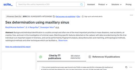 Sex Determination Using Maxillary Sinus