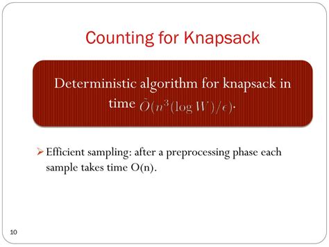 Ppt Counting Algorithms For Knapsack And Related Problems Powerpoint