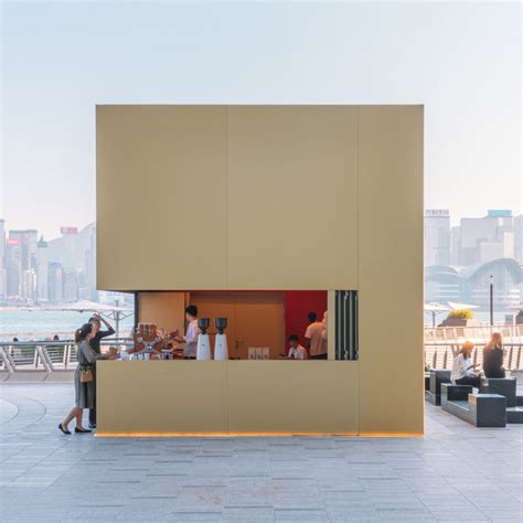 Folded Metal Kiosks By Make Open Like A Paper Fan