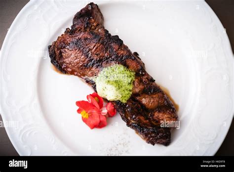New York Steak Stock Photo Alamy