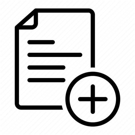 New File Add Document Icon Download On Iconfinder
