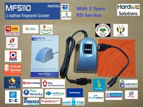 Mantra Mfs110 L1 Biometric Fingerprint Scanner With 3 Years Rd Service At ₹ 3850 Piece Mantra