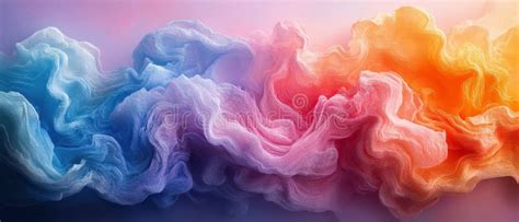 Colorful Abstract Swirls Of Blue Pink And Orange In Soft Lighting Stock Image Image Of