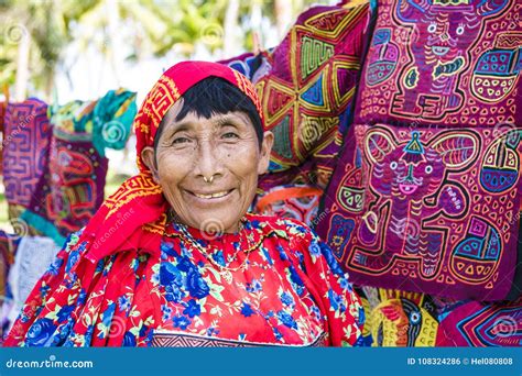 Guna People Huts On San Blas Island At Politically Autonomous Guna