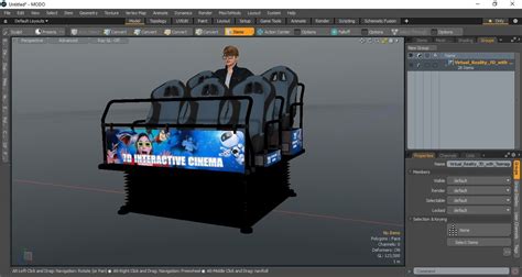 십대 소년과 함께하는 가상 현실 7d 3d 모델 189 Obj Lxo Ma Max Fbx C4d Blend