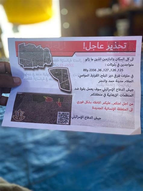 Walid Kh Abushaban 🍉 On Linkedin A New Leaflet Was Dropped On Our Camp Moments Ago How Long