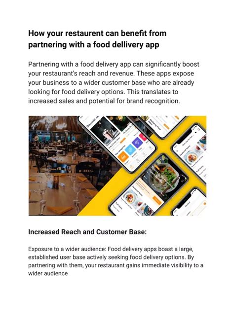 ppt how your restaurent can benefit from partnering with a food