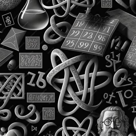 Premium Photo Physics Inspired Handrawn Pattern